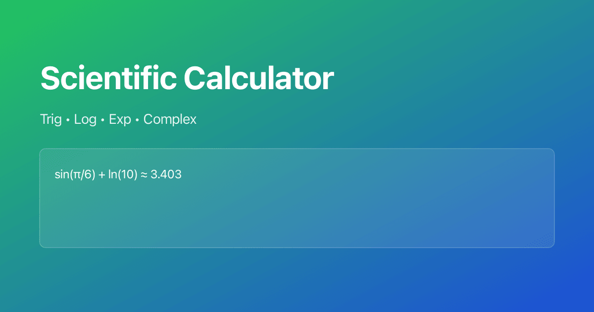 Scientific Calculator Online - 50+ Functions | Engineering & Physics ...